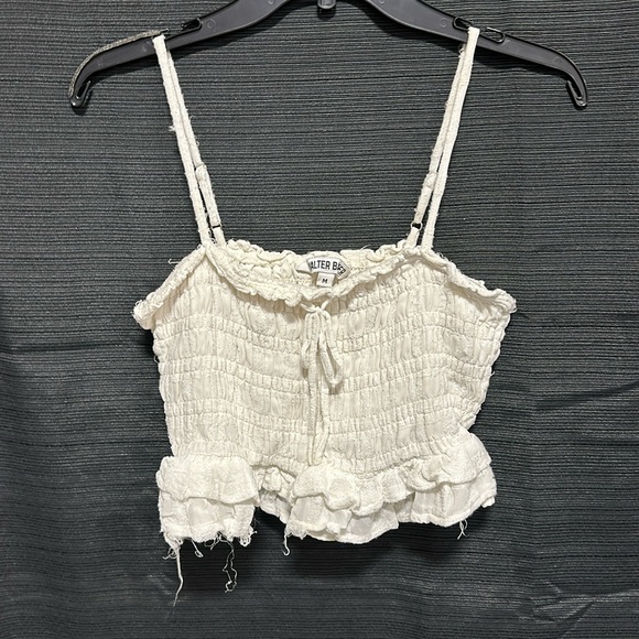 Walter Baker | Tops | Walter Baker Womens Lydia Crop Top With Raw Edges ...